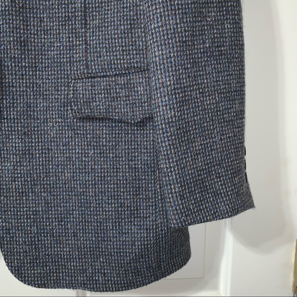 Vintage Tweed Wool Western Elbow Patch Coat - Gem